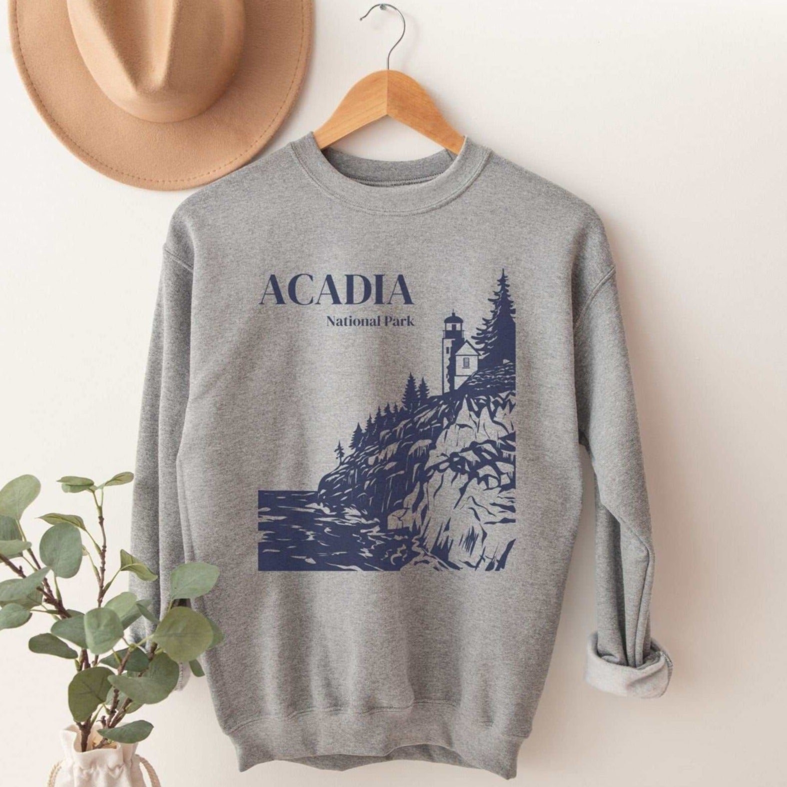 Acadia National Park Lighthouse Sweatshirt - Cozy & Classic – The ...